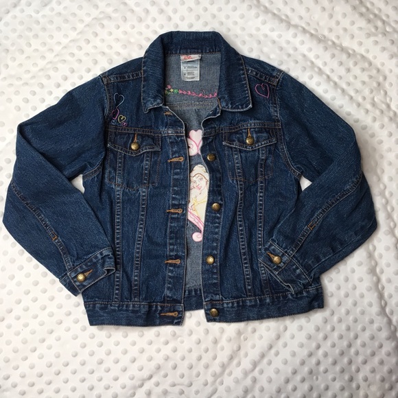 Disney | Jackets & Coats | Disney Girls Vintage Princess Denim Jacket ...